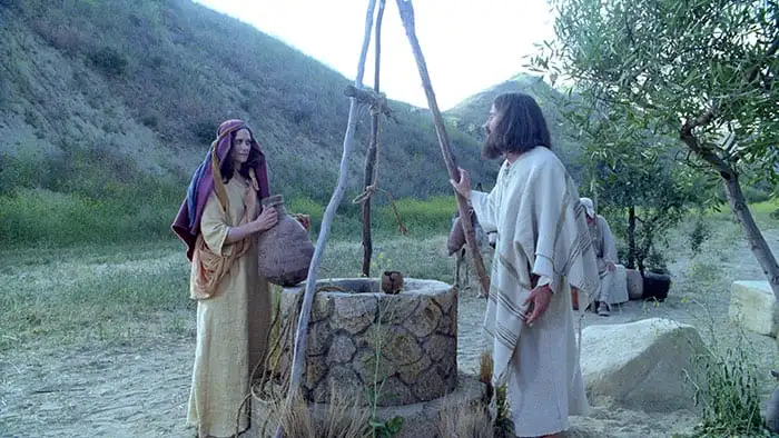 Woman At The Well With Jesus